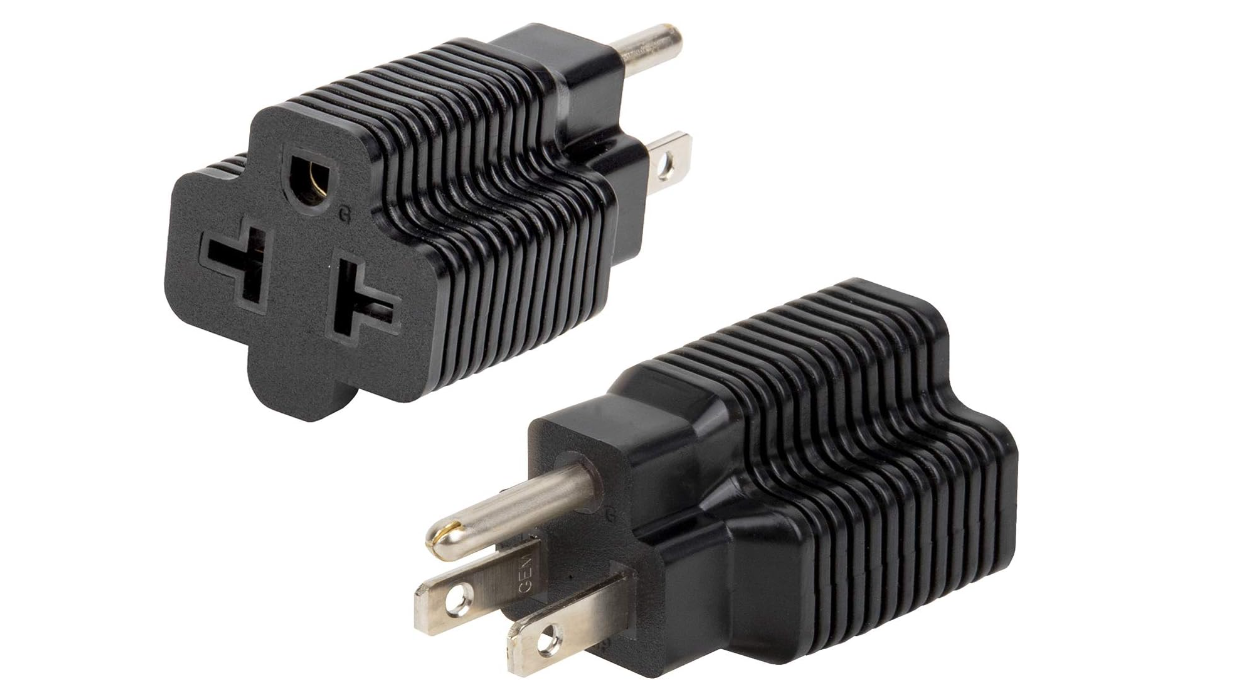 2 Pack [4-In-1] 15 Amp Household AC Plug to 20 Amp T Blade Adapter | eBay
