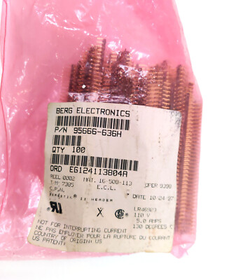 Qty: 100 FCI BERGSTIK II 95666-636H 5.84mm Unshrouded Header 36 PIN ...