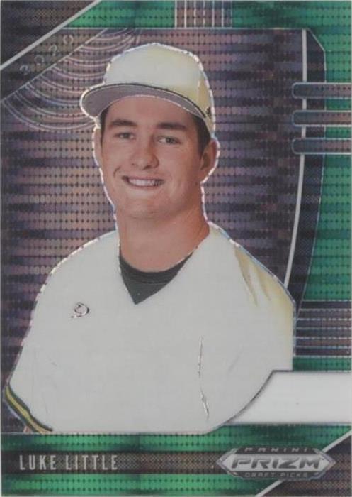 2020 Panini Prizm Draft Picks - Luke Little #PDP117 Green Pulsar Prizm ...