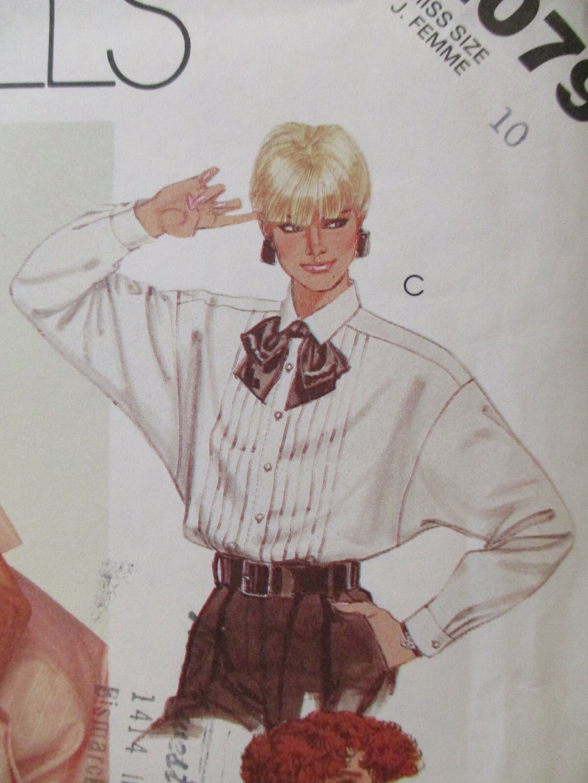 McCall's Pattern 2079 Miss Size 10 Loose-Fitting Buttoned Shirts Uncut ...