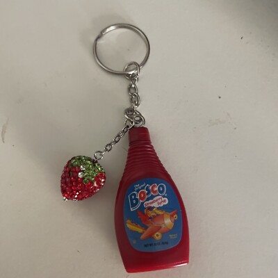 Zuru Mini Brands BOSCO STRAWBERRY SYRUP With Strawberry Charm Key Chain ...