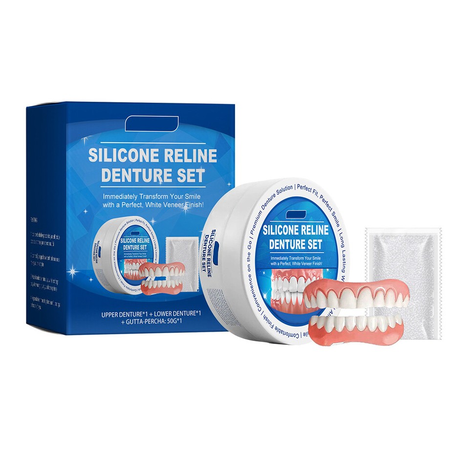 Silicone Reline Denture Set, Denture Reline Kit For Men Women False ...