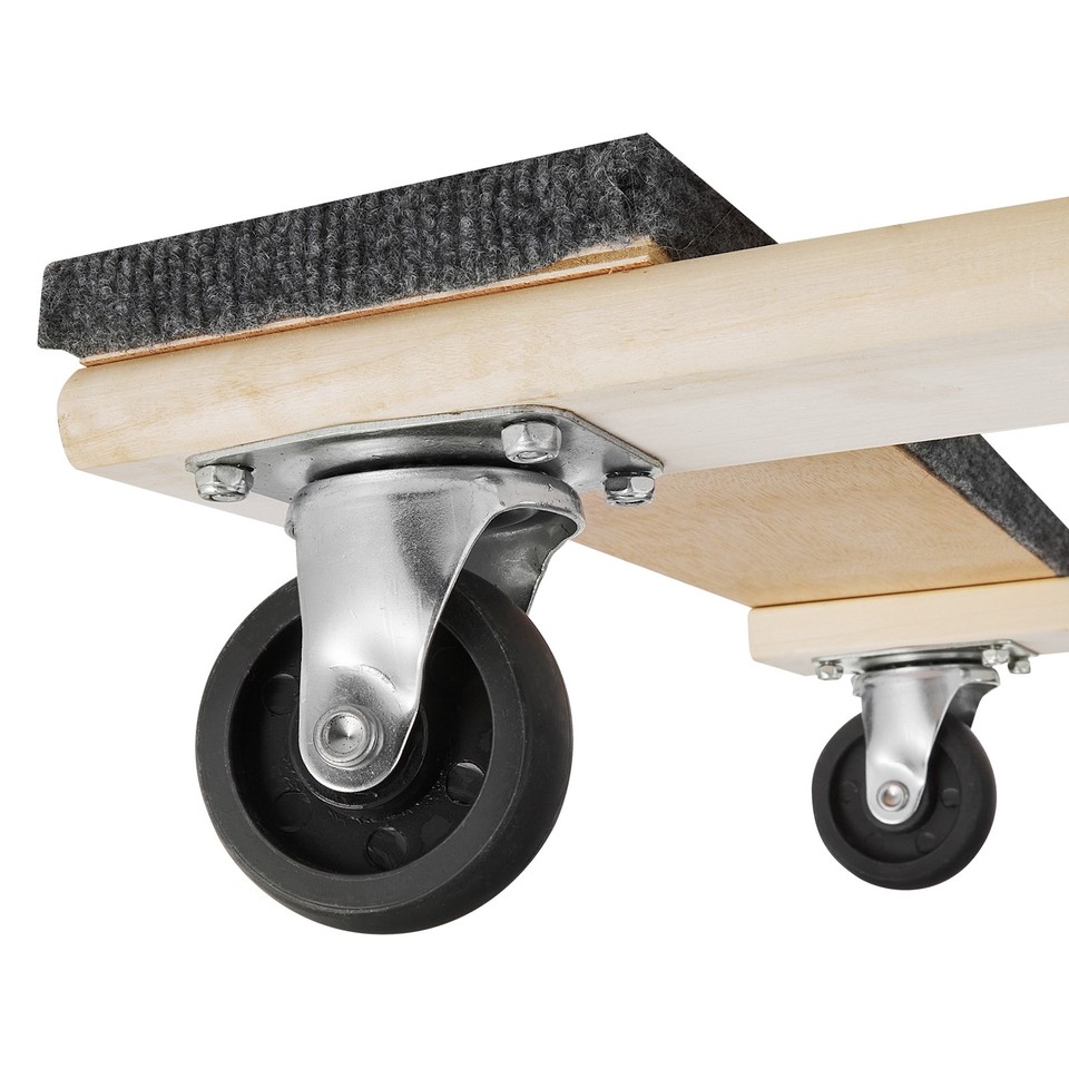 Furniture Dolly Moving Dolly Caster 1000 lbs Each Load 2PCS 8 Wheels ...