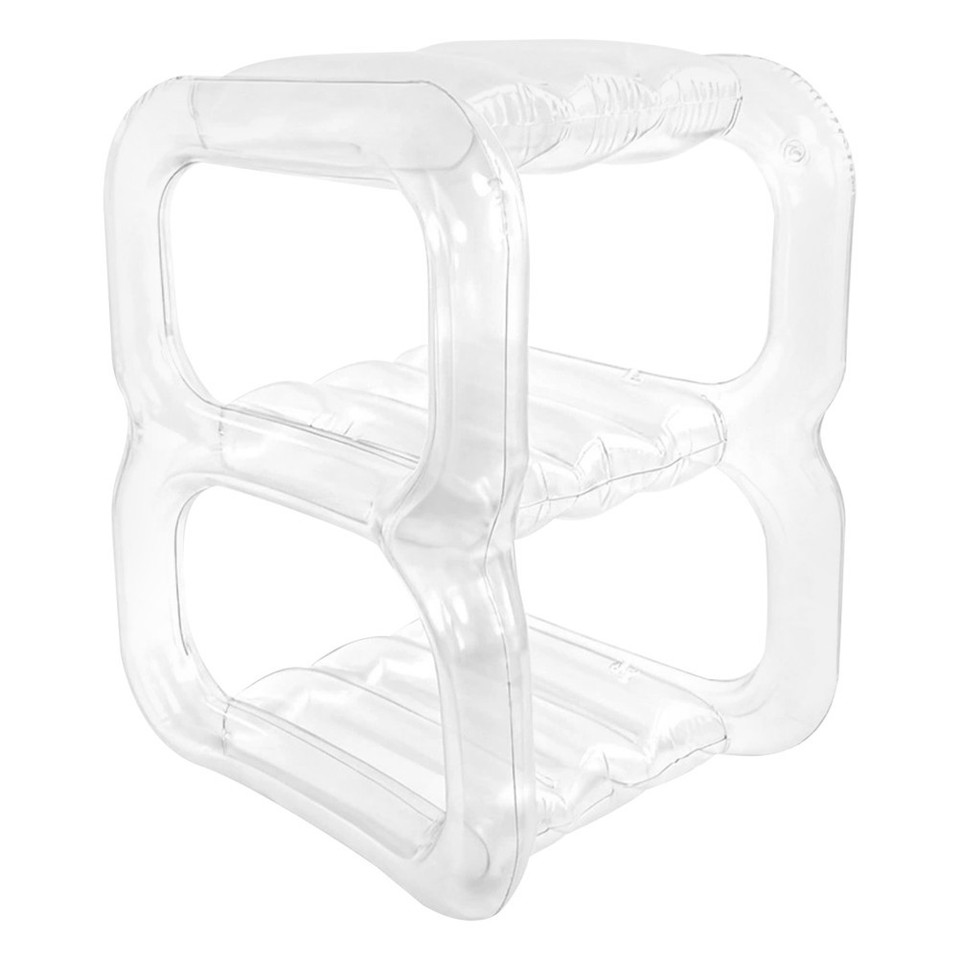 Transparent Inflatable Shoe Rack Organizer Closet Dormitory Shoes Shelf ...