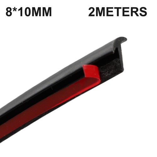 2M Car Door Boot Edge Protector Strip Trim 8MM*10MM Guard Seal Rubber ...