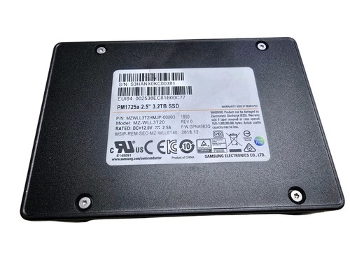 SAMSUNG PM1725A 3.2TB NVME SSD 2.5" U.2 PCIE 3.0 MZWLL3T2HMJP-00003 MZ-WLL3T20 | eBay