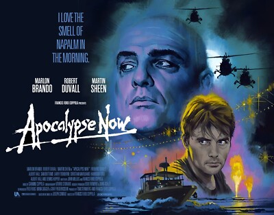 APOCALYPSE NOW 1979 QUAD POSTER PRINT 30X40" MARLON BRANDO MARTIN SHEEN ...