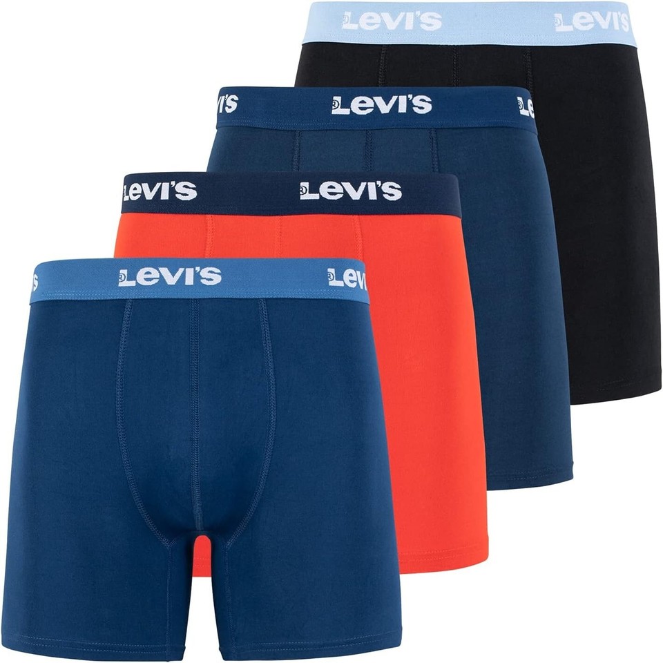 Comfort-First Men's Microfiber Boxer Briefs - 4 Pack with Assorted ...