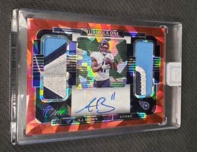 2021 Panini One Football AJ Brown formula one 12/15 patch autograph | eBay