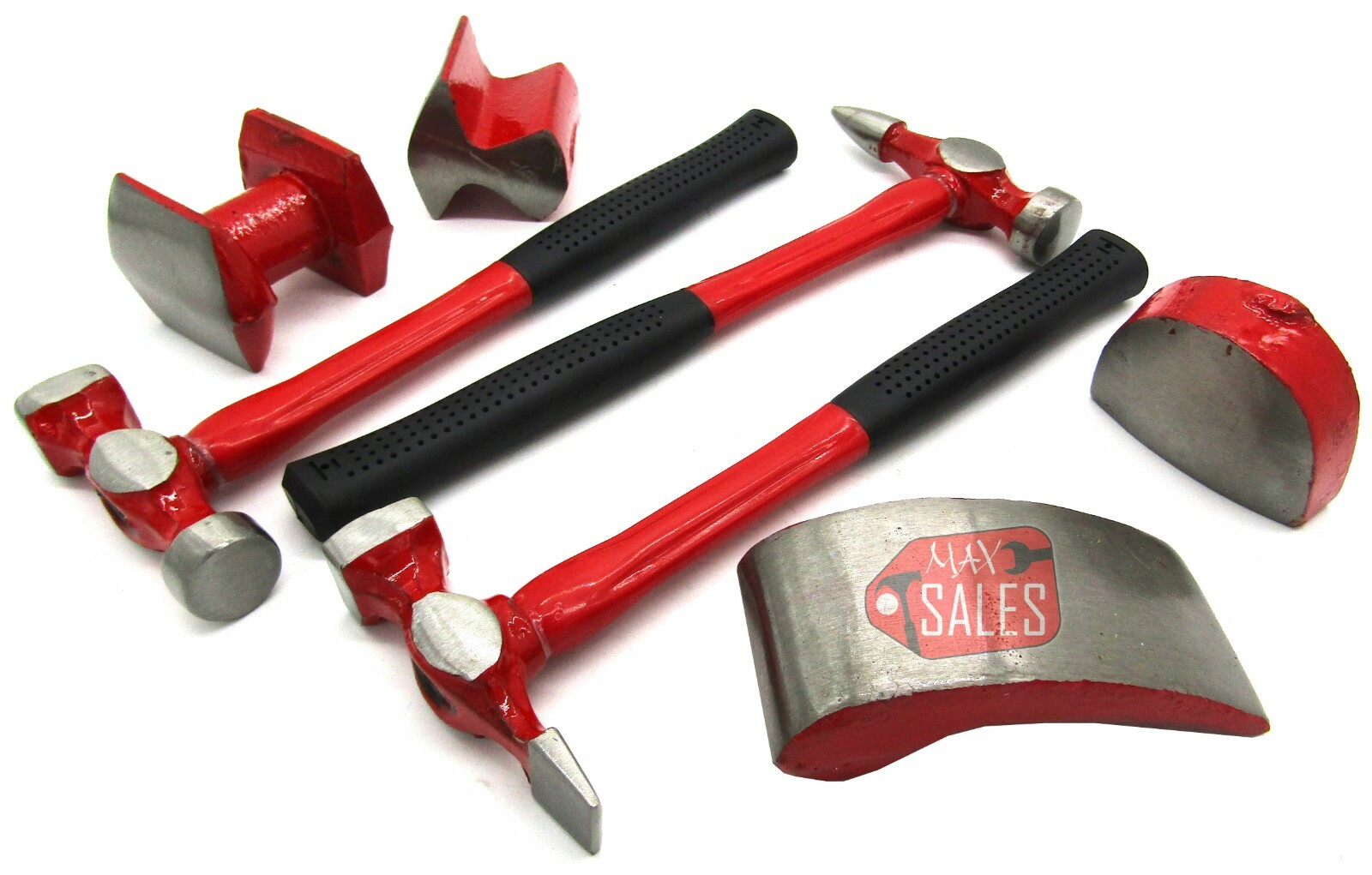 7Pc Auto Body Fiberglass Fender Repair Tool Drop Forged Hammer Kit ...