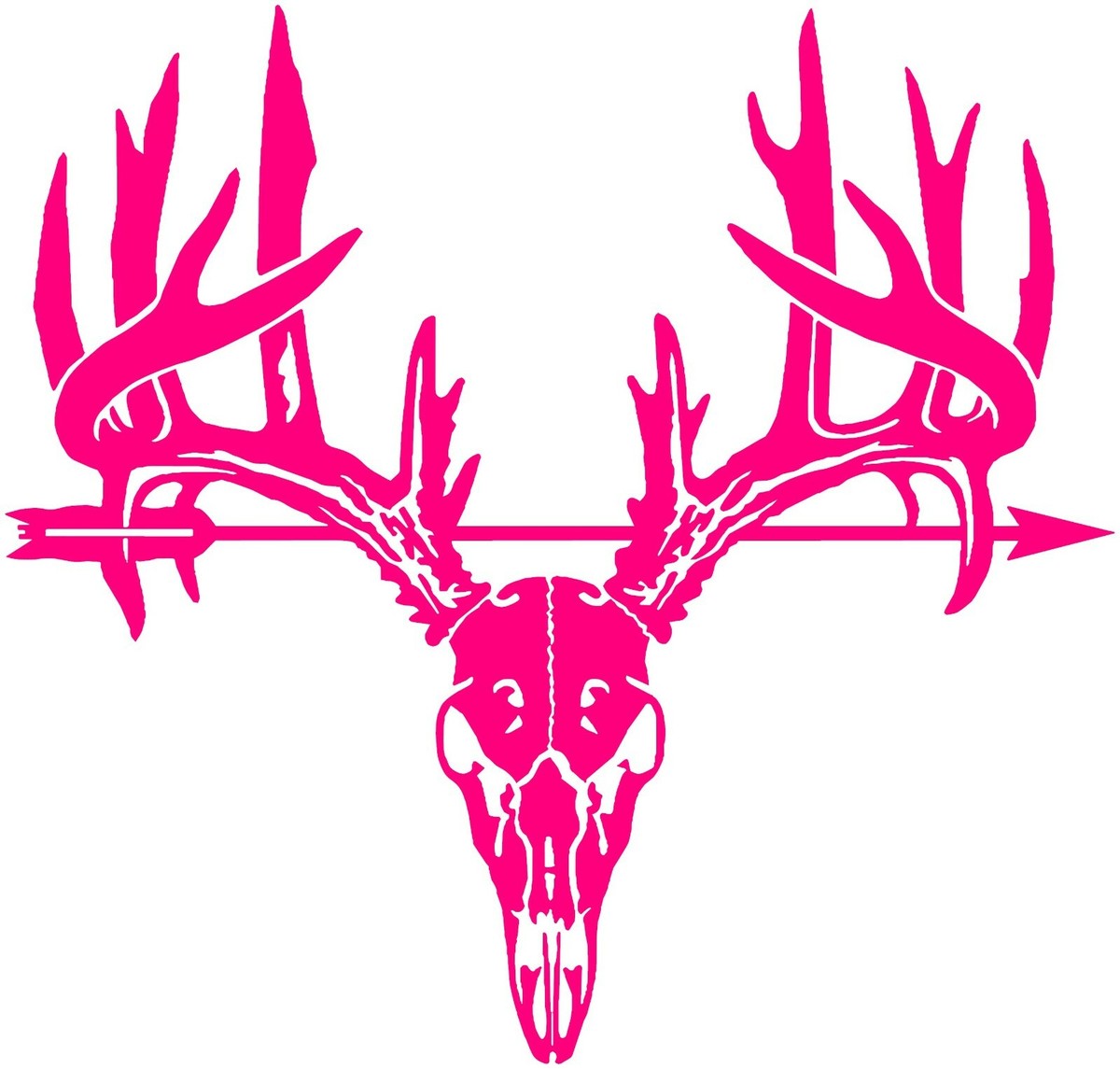 Pink Deer Hunting Decals