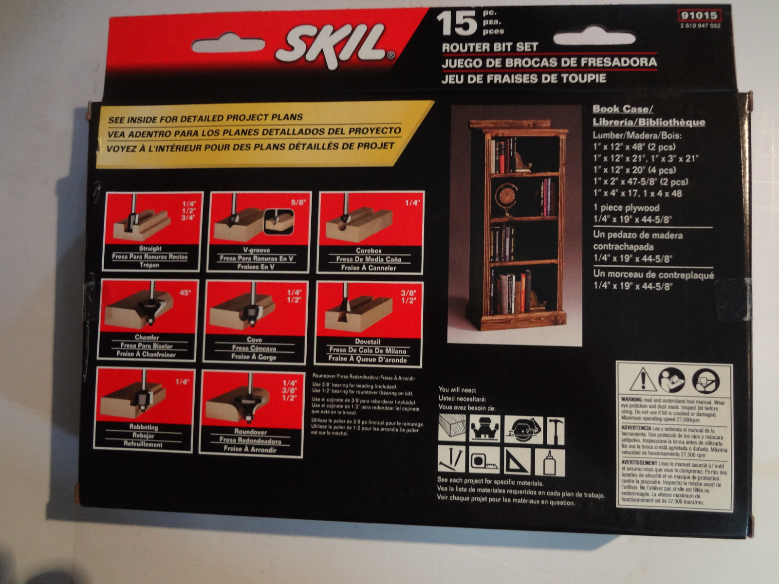 Skil 15-Piece Router Bit Set Brand New!! | eBay