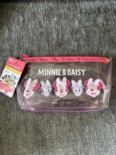 Disney Minnie MOUSE Daisy Duck VINYL POUCH CASE New Vintage Kingdom ...