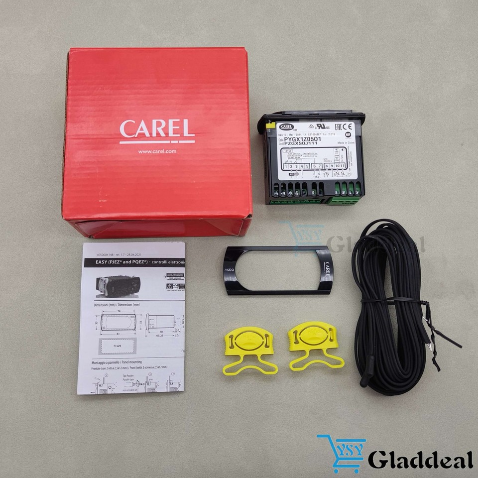 Carel Temperature Thermostat PZGXS0J111 with 2 Temperature Sensor ...