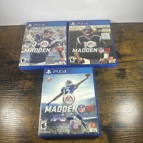 Playstation 4 PS4 Bundle Lot Of 3 Madden 16, 17, 18 Football | eBay