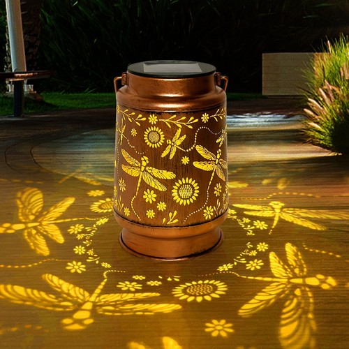 Dragonfly Solar Lantern Lights, Outdoor Lanterns for Garden Decor ...