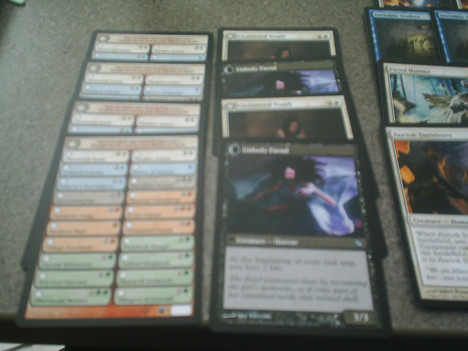 MTG Magic AZORIUS HUMAN DECK Cloistered Youth Neurok Commando Innistrad ...