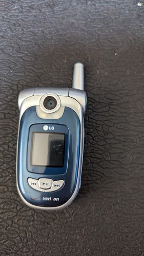 LG VX8100 Blue and Silver ( Verizon ) Rare Cellular Flip Phone Untested ...