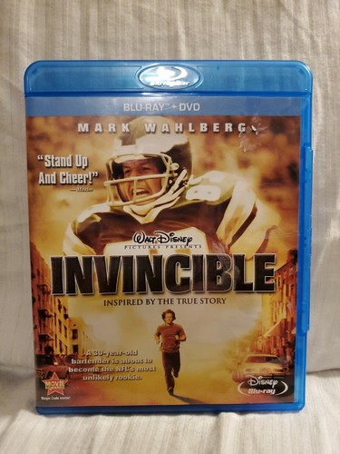 Invincible 2 Disc Combo. 1 Blu Ray and 1 DVD Pre- Owned. Mark Wahlberg ...