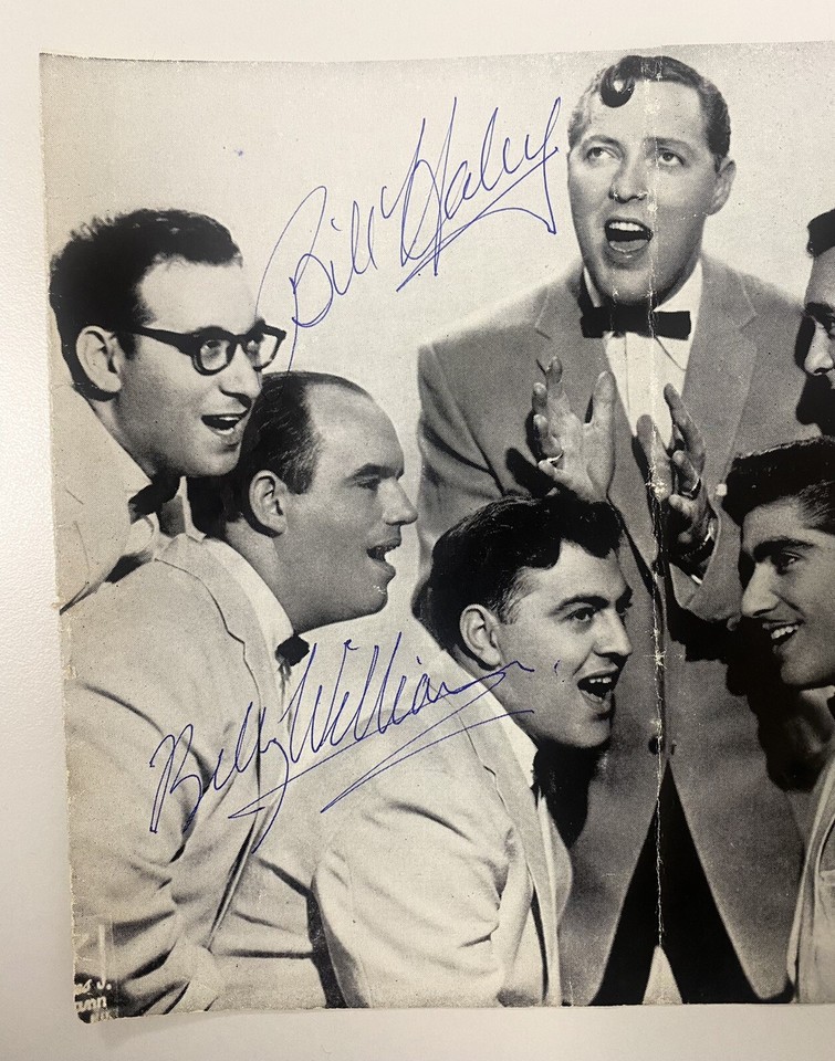 Bill Haley Signed Autograph Programme Photo (& Comets Member Billy ...