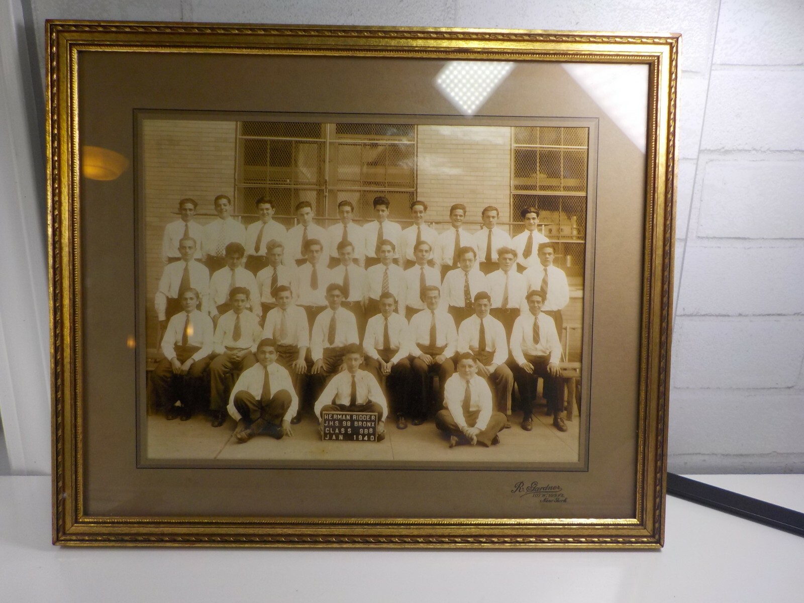 Original School Photo From Herman Ridder JHS Bronx NY Jan 1 1940 Framed ...