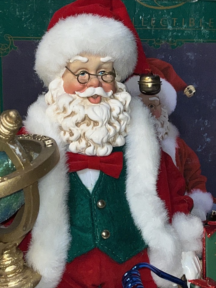 KSA Collectibles Fabriche Santa Figurine World Globe 2000 Santas Wishes ...