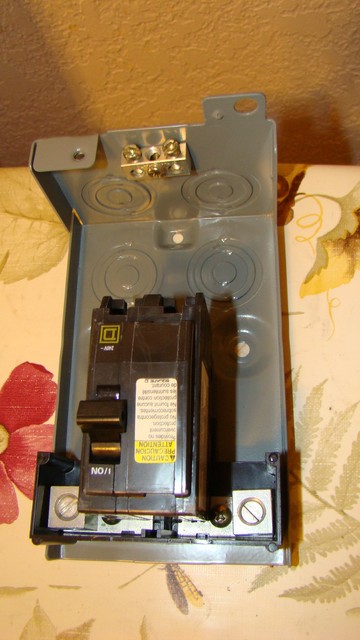 Square D Q0200TR 60 Amp 240 VAC 1 Phase 2 Wire 10 HP Enclosed Molded ...