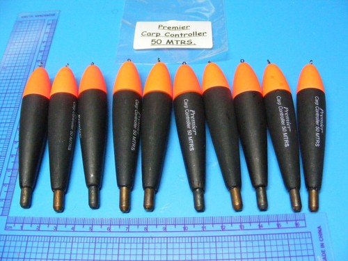 10 Premier 50 Metre CARP CONTROLLER Floats Diameter 18mm x 99mm, Carp ...