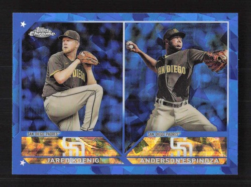 Jared Koenig / Anderson Espinoza RC 2023 Topps Chrome Update Sapphire # ...