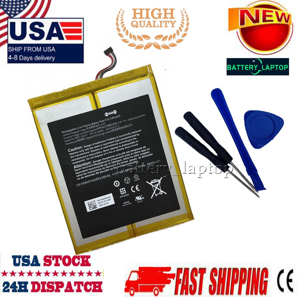 For Amazon Fire HD 10 9th Gen Tablet M2V3R5 - Replacement Battery 58 ...
