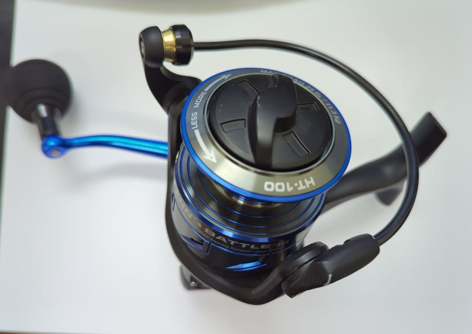 Penn Battle III 5000 LE HT-100 Saltwater Reel 5:6:1 Gear Ratio 15lb ...