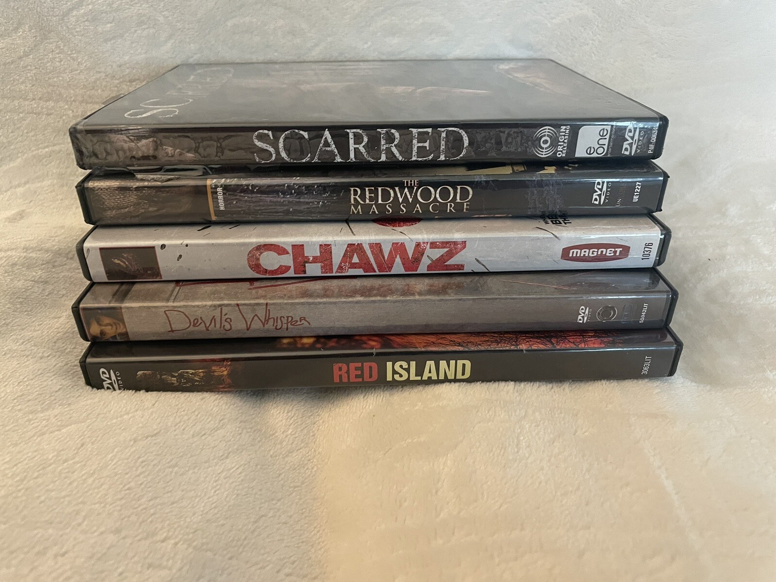 Scarred, The Redwood Massacre, Chawz, Devil’s Whisper, Red Island ...