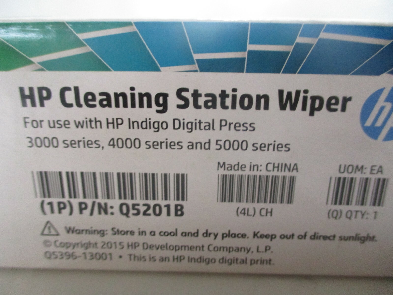 HP INDIGO Q5201B CLEANING STATION WIPER FOR 3000/4000/5000 SERIES (QTY ...