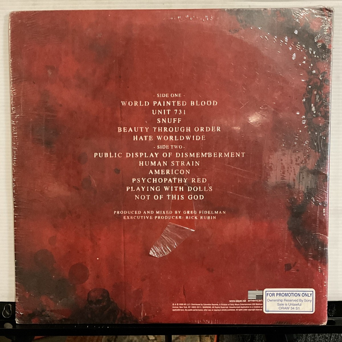 Slayer World Painted Blood Lp
