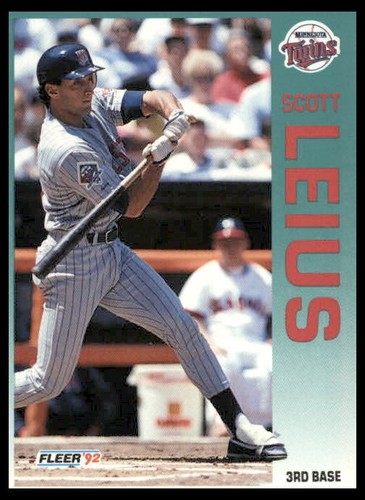 1992 Fleer #209 Scott Leius Minnesota Twins Baseball Card | eBay
