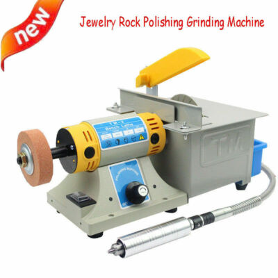 220V Gem Jewelry Rock Grinder Polishing Grinding Machine Bench Lathe ...