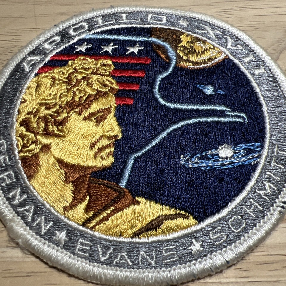 Vtg. Apollo XVII Cernan Evans Schmitt NASA Astronaut Moon Spaceflight 4 ...