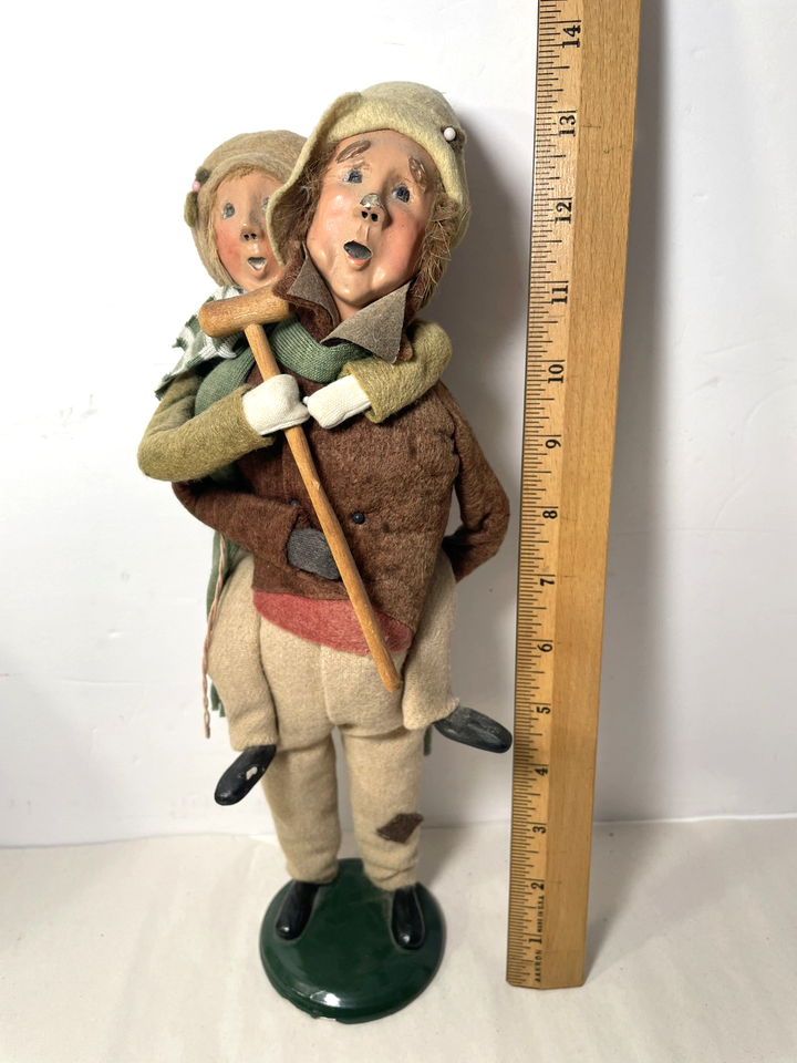 Buyers Choice Bob Cratchit & Tiny Tim First Edition Fabric Caroler Doll ...