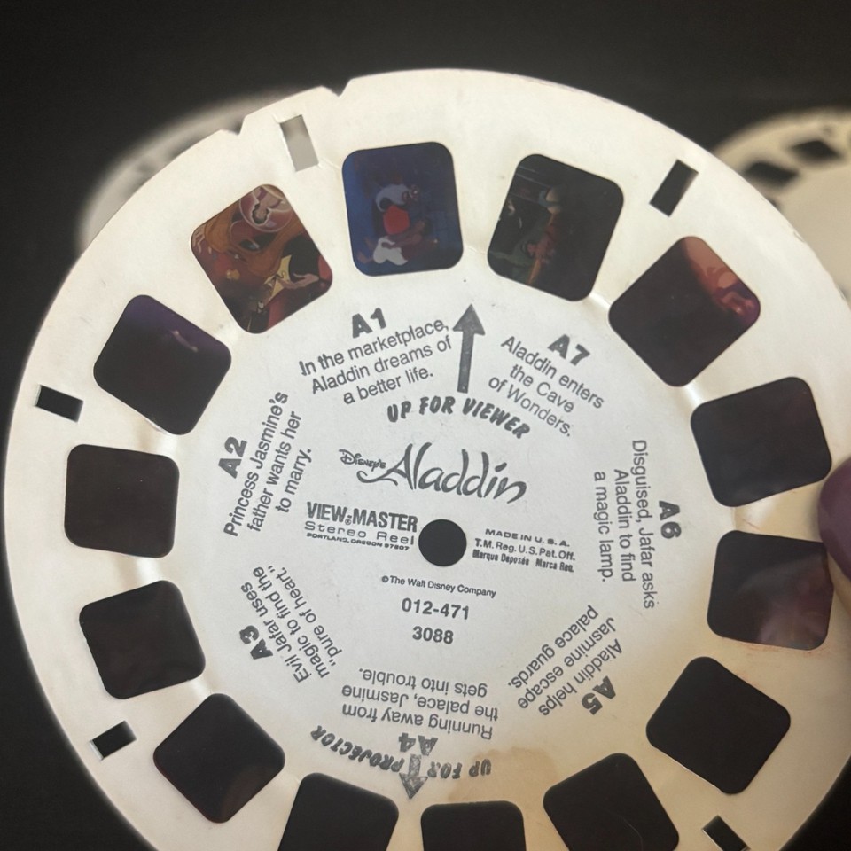 Viewmaster Reels ALADDIN #3088 Vintage Disney Toy Set of 3 | eBay