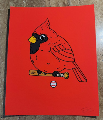 Mike Mitchell 2025 "Cardinal II" Fat Bird Sunday Afternoon Variant - 72 ...