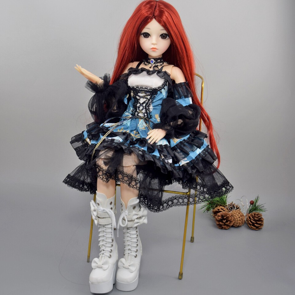 Full Set 24inch Beautiful BJD Doll Girls Women DIY Toys Children's ...