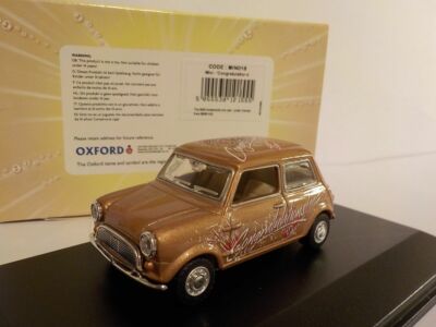 Mini Cooper, Congratulations, 1/43 Model Car. Oxford, Hard to find. | eBay