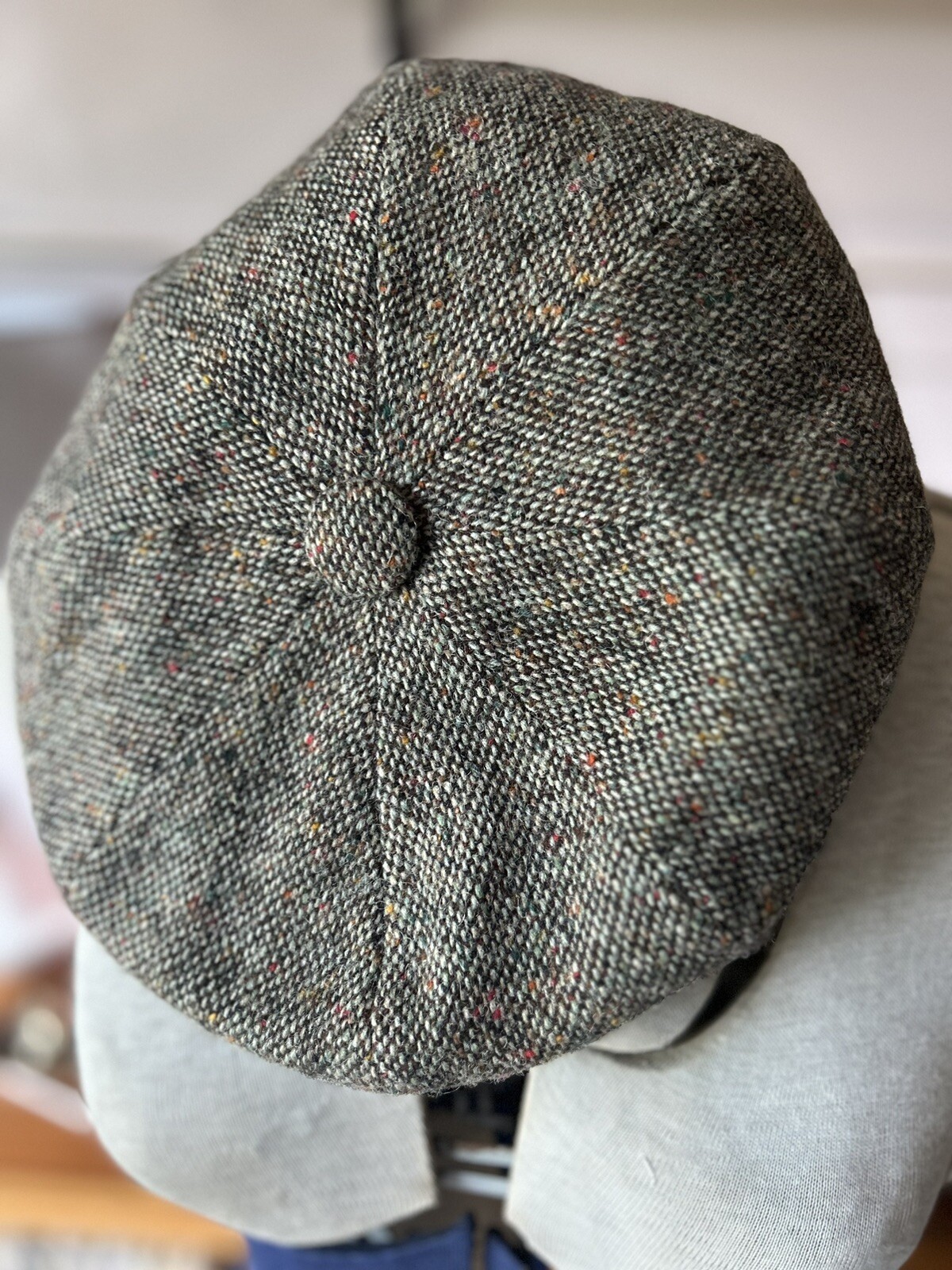 Castlebar Hats of Ireland Wool Brown Tweed Cabbie Newsboy Hat Size L | eBay