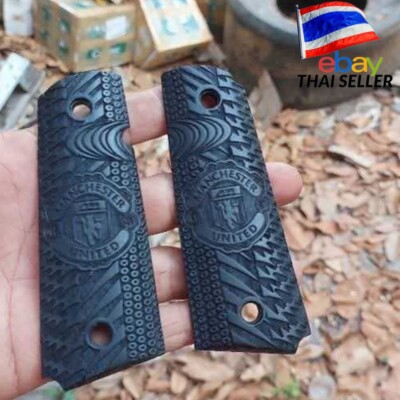 “Write Man-U pattern” Grip for 1911 Full size Handcraft pistol ...
