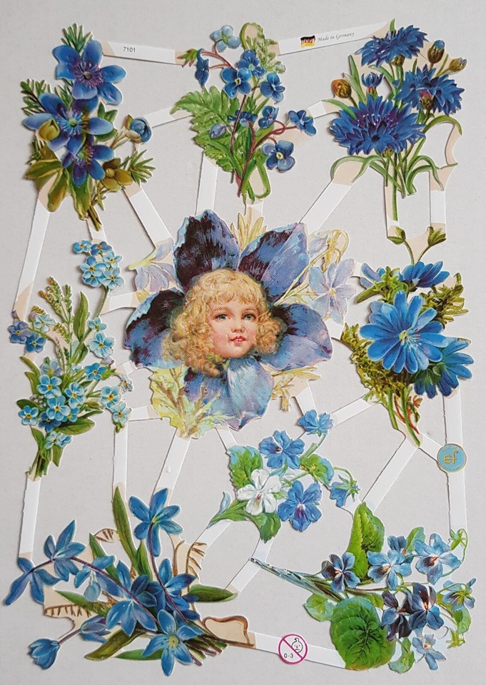Vintage Style Floral Paper Scraps Roses Doves Flowers Decoupage ...