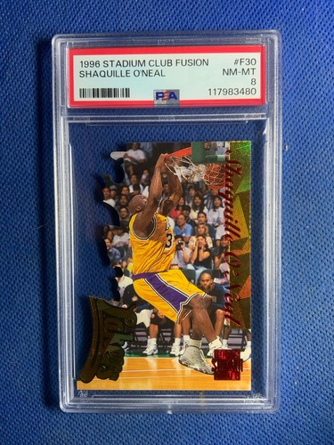 1996 Topps Stadium Club Fusion SHAQUILLE O'NEAL Rare! Die-Cut #F30 ...