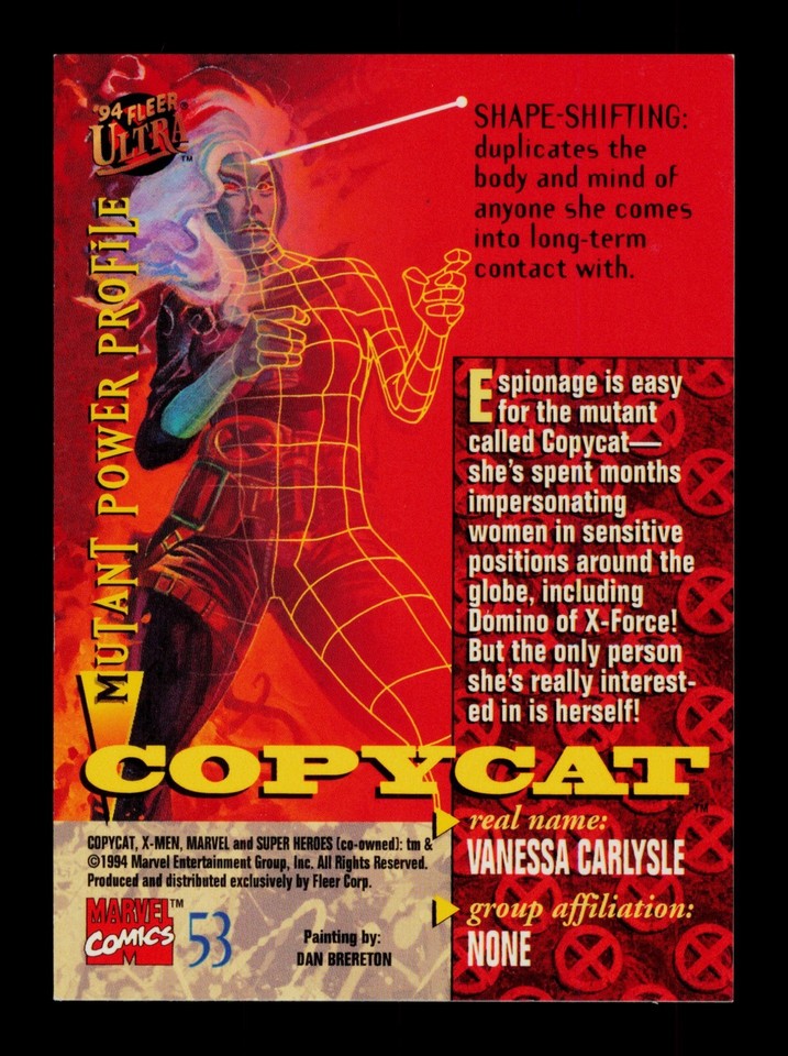 Copycat Super Heroes 53 Marvel Comics 1994 Trading Card TCG CCG | eBay