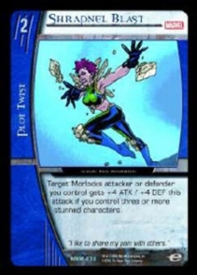 VS System: Shrapnel Blast [Played] Marvel X-Men TCG CCG Classic Marvel ...