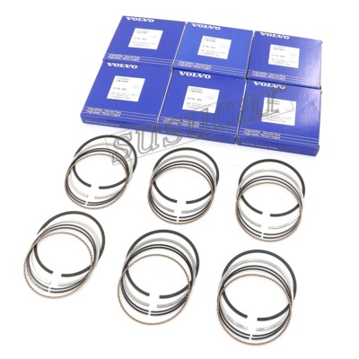 6pcs Piston Rings Set STD For Volvo S60 S80 V60 V70 XC60 XC70 3.0 L6 T6 ...