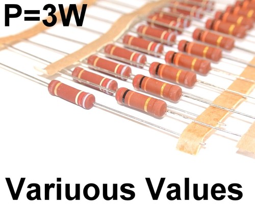 PR03 3W Power Metal Film Resistor Various Values: 20K 180K 560K ... [x ...